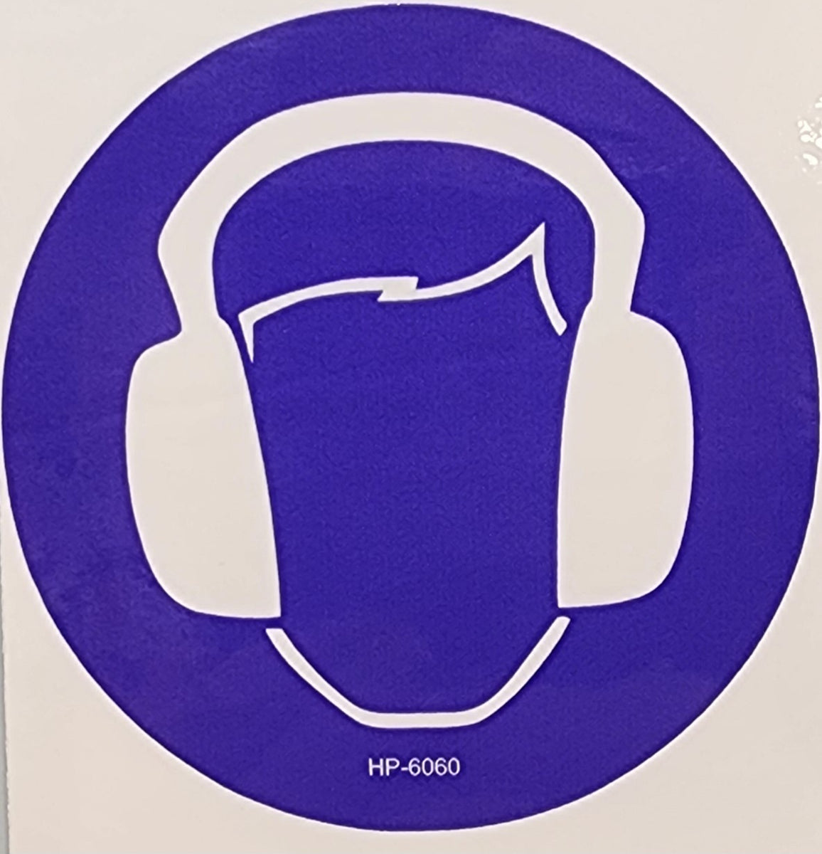 Hearing Protection Must Be Worn Logo Only 60mm Diameter Sticker - HP-6 ...