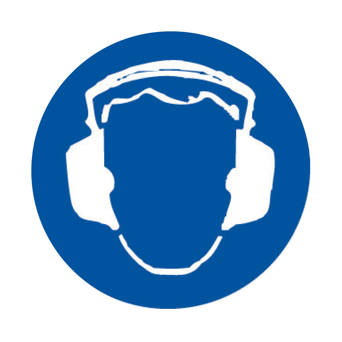 Hearing Protection Must Be Worn Logo Only 250mm Diameter Sticker - HPL ...