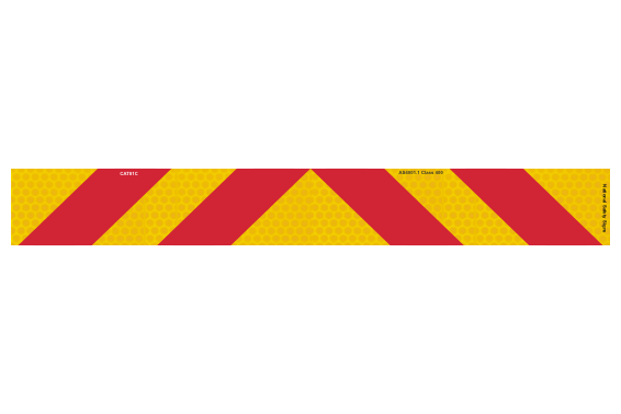 Centre Rear Marker Decal Chevron 800mm x 100mm – Vehicle Safe