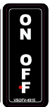 On Off Decal Vertical 40mm x 15mm – Vehicle Safe