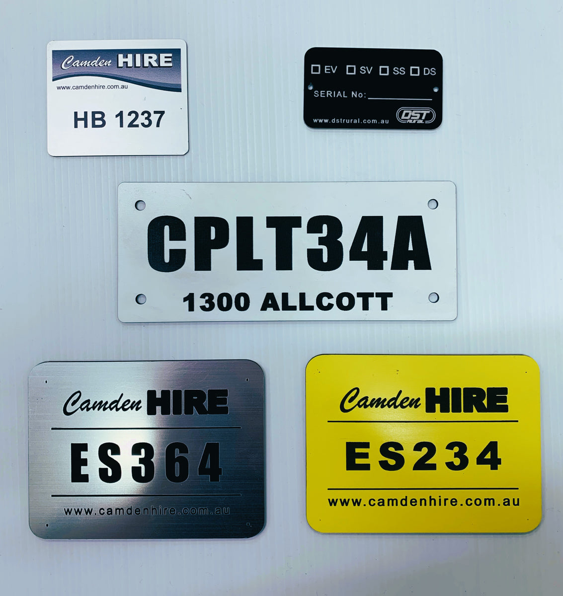 Laser Engraved Traffolyte Labels – Vehicle Safe